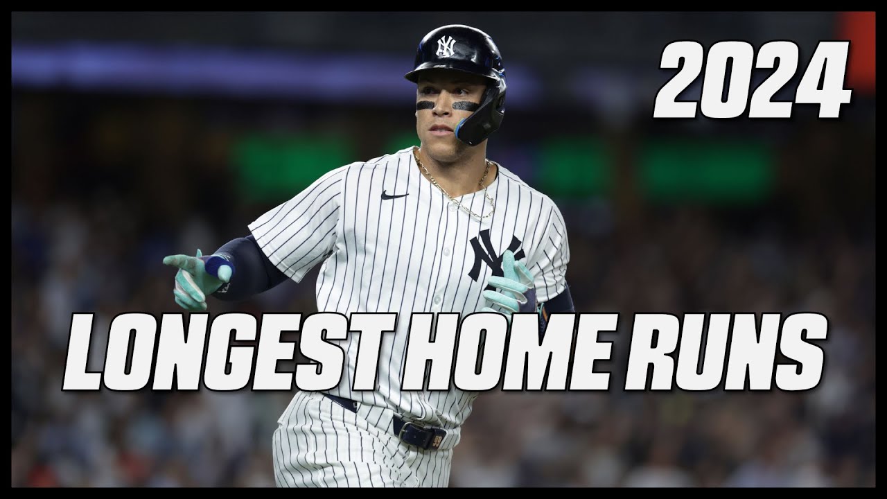 MLB | 10 Longest Home Runs of 2024 - YouTube