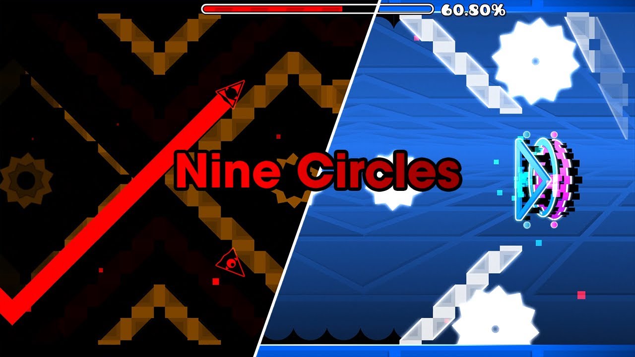 Nine Circles Original vs Layout | Geometry Dash Comparison - YouTube