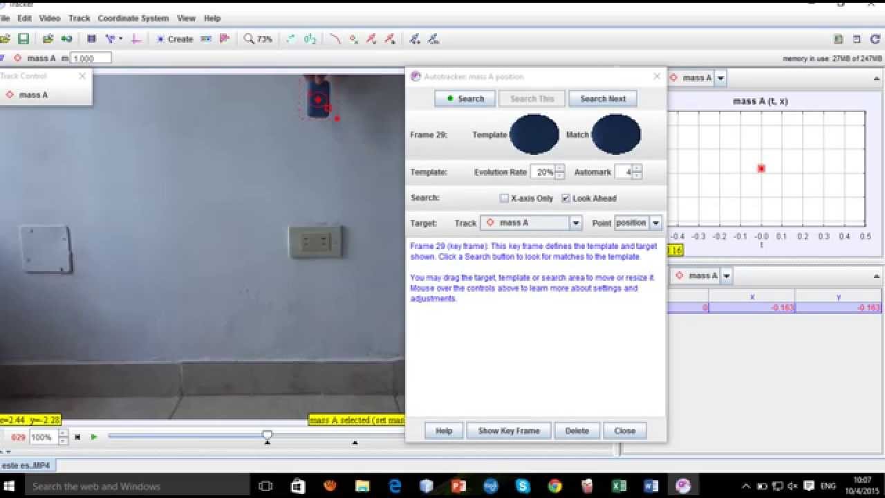 Video caida libre analizado tracker - YouTube