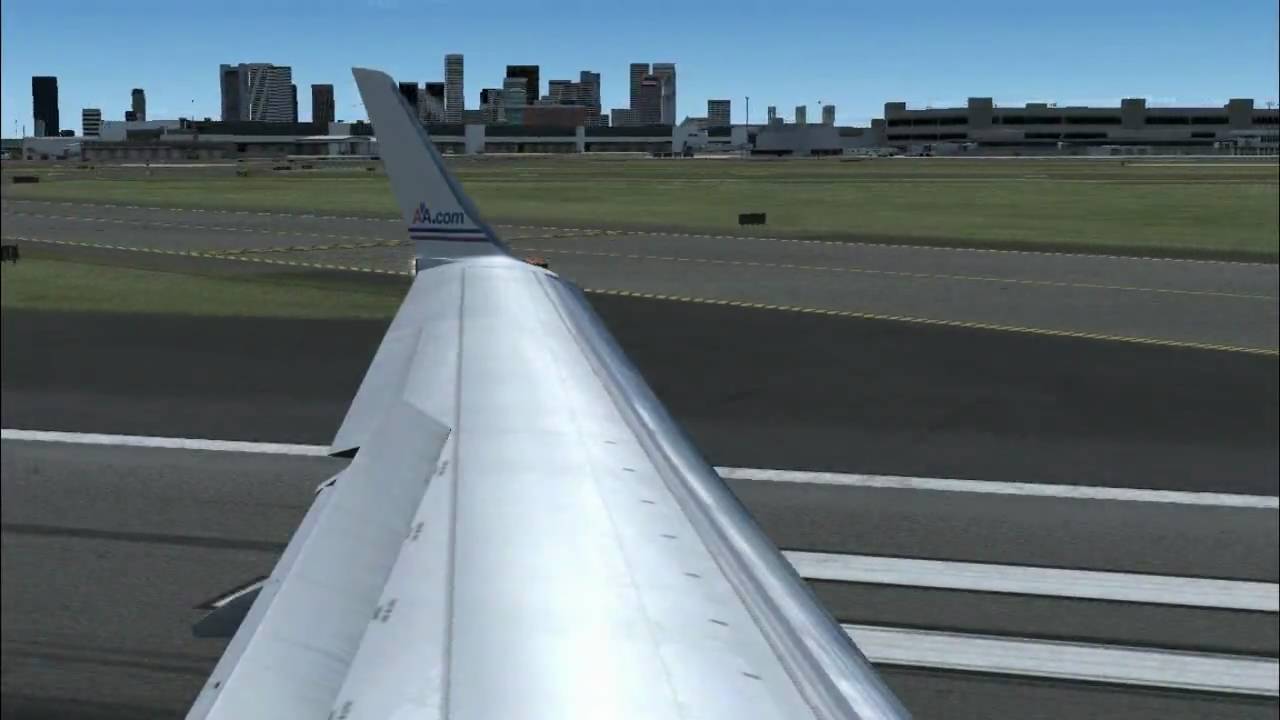 American Boeing 737-800 Landing - Window Seat View - YouTube