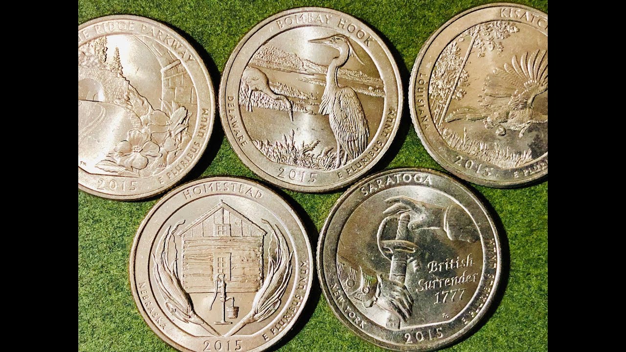 2015 Quarter collection: Nebraska, Delaware, North Carolina, New York ...