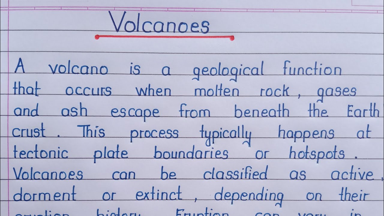 Essay on Volcanoes in English || Volcanoes Essay in English || About ...