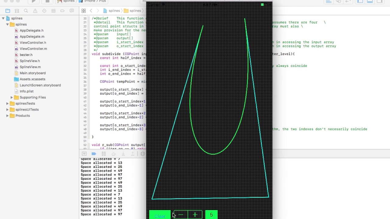 de Casteljau's bezier algorithm and visualization Apple CoreGraphics - YouTube