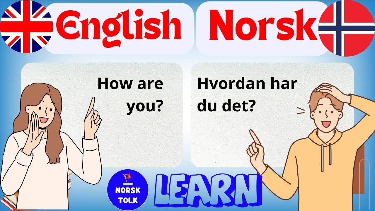 Lær Norsk | 100 Viktige Setninger (Engelsk - Norsk) - YouTube