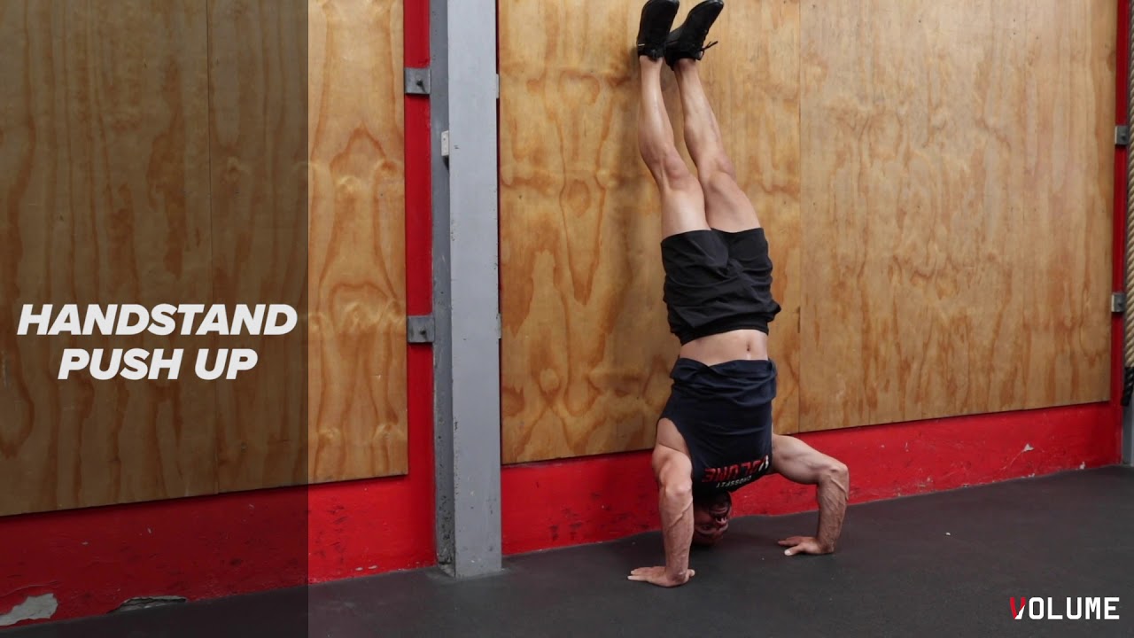 handstand push up - YouTube