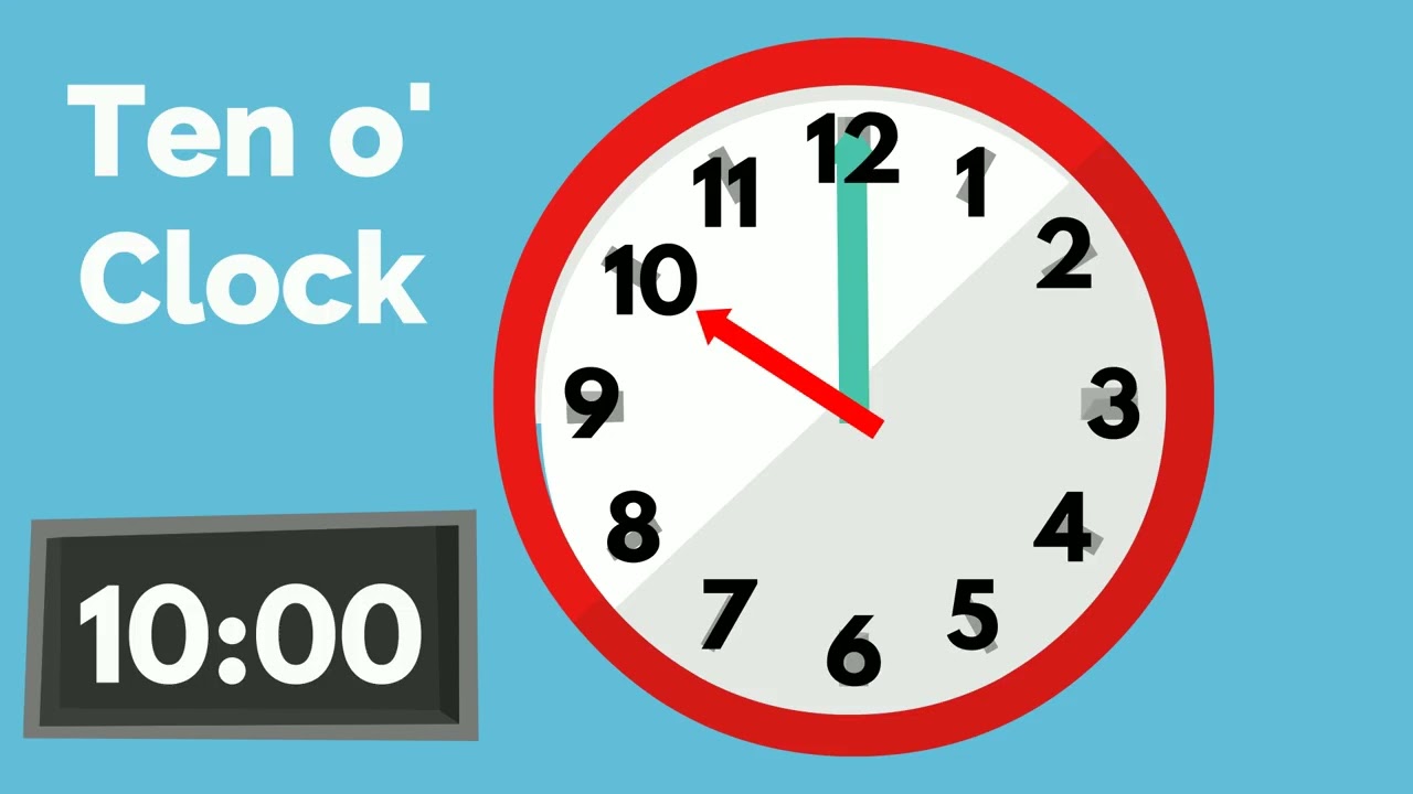 Telling the time ( video 2 ) - YouTube