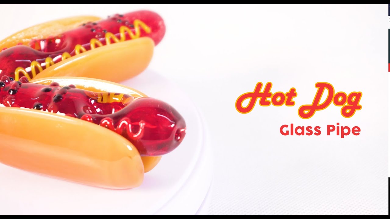 Hot Dog Glass Pipe | PuffingBird.com - YouTube