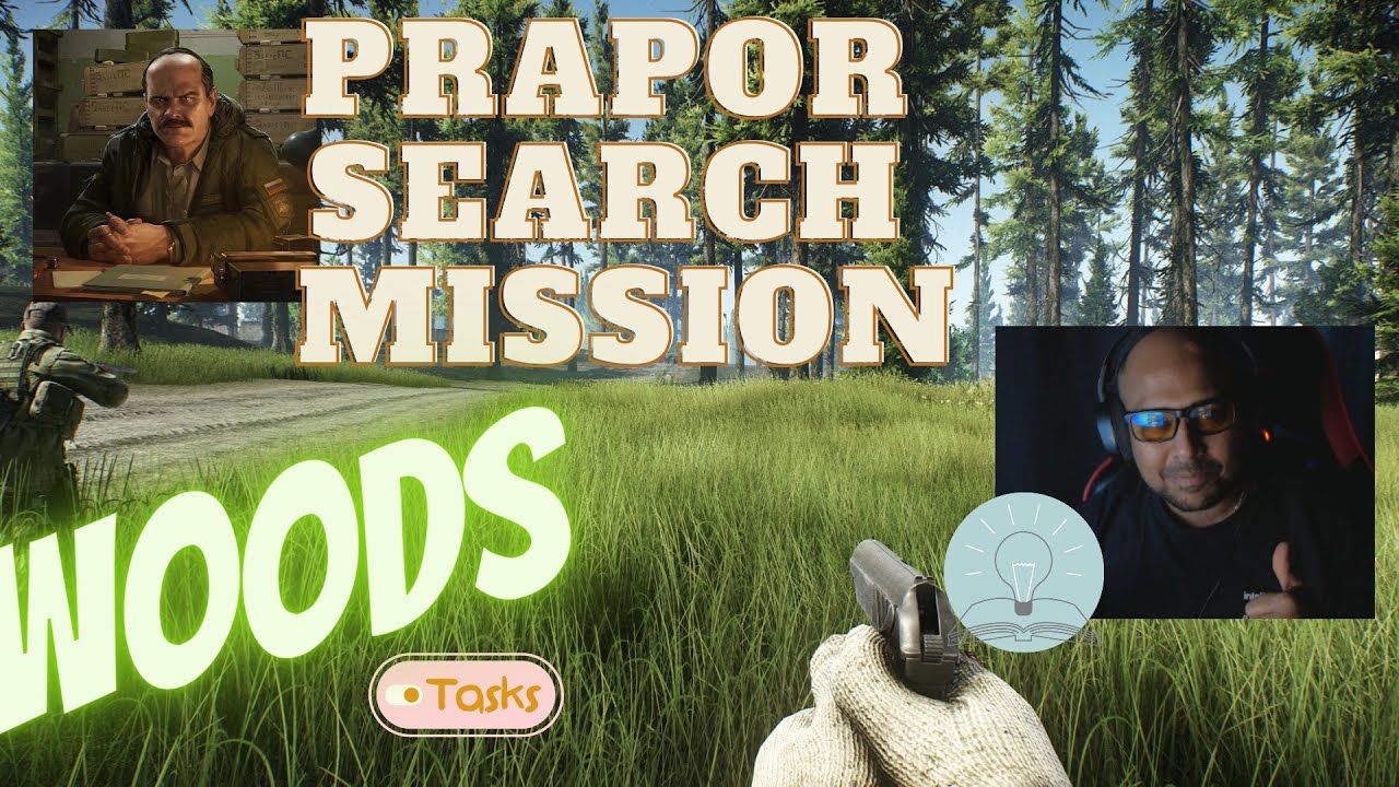 Prapor Search mission location Woods (EFT) task guide/maps 2023 - YouTube