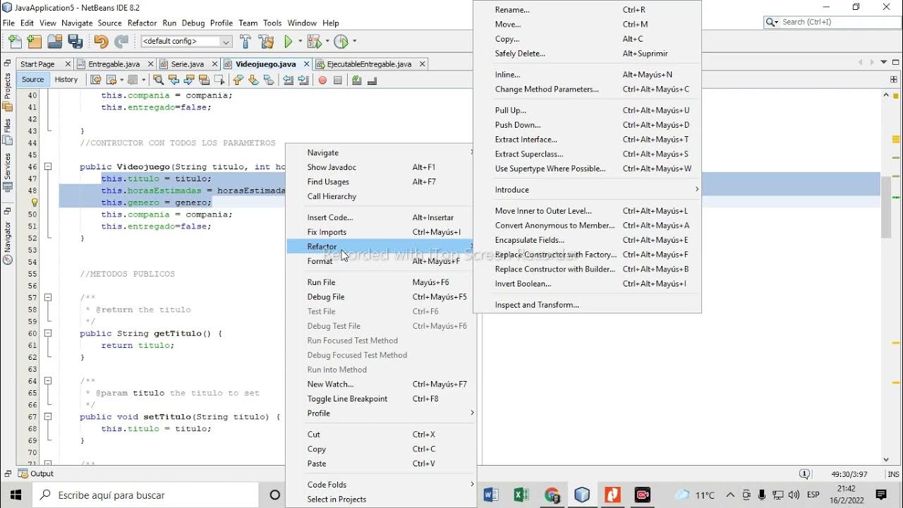 EJERCICIO SOBRE INTERFACES EN JAVA - YouTube