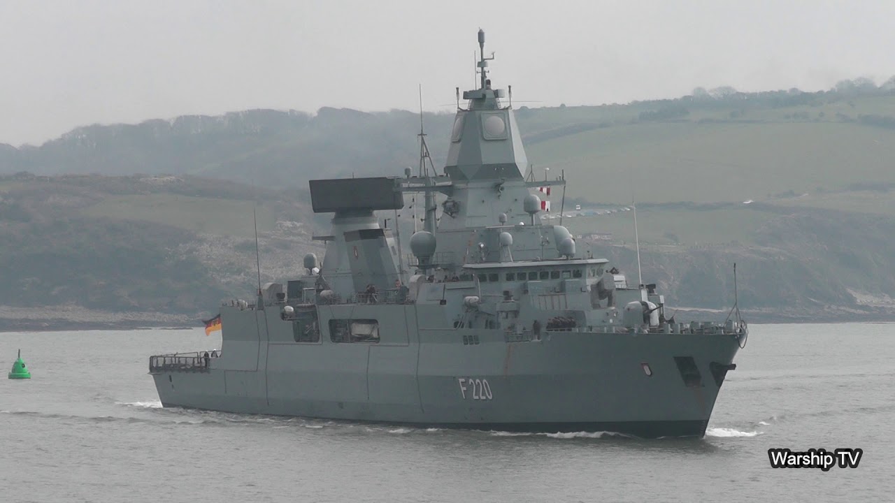GERMAN NAVY FGS HAMBURG F220 ENTERS DEVONPORT AT RUSTY ANCHOR - 22nd ...