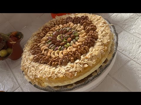 بسبوسة بالكريمة غير شكل داوي عليها 😋كذوب فالفم بتفاصيل باش تنجح معكم 