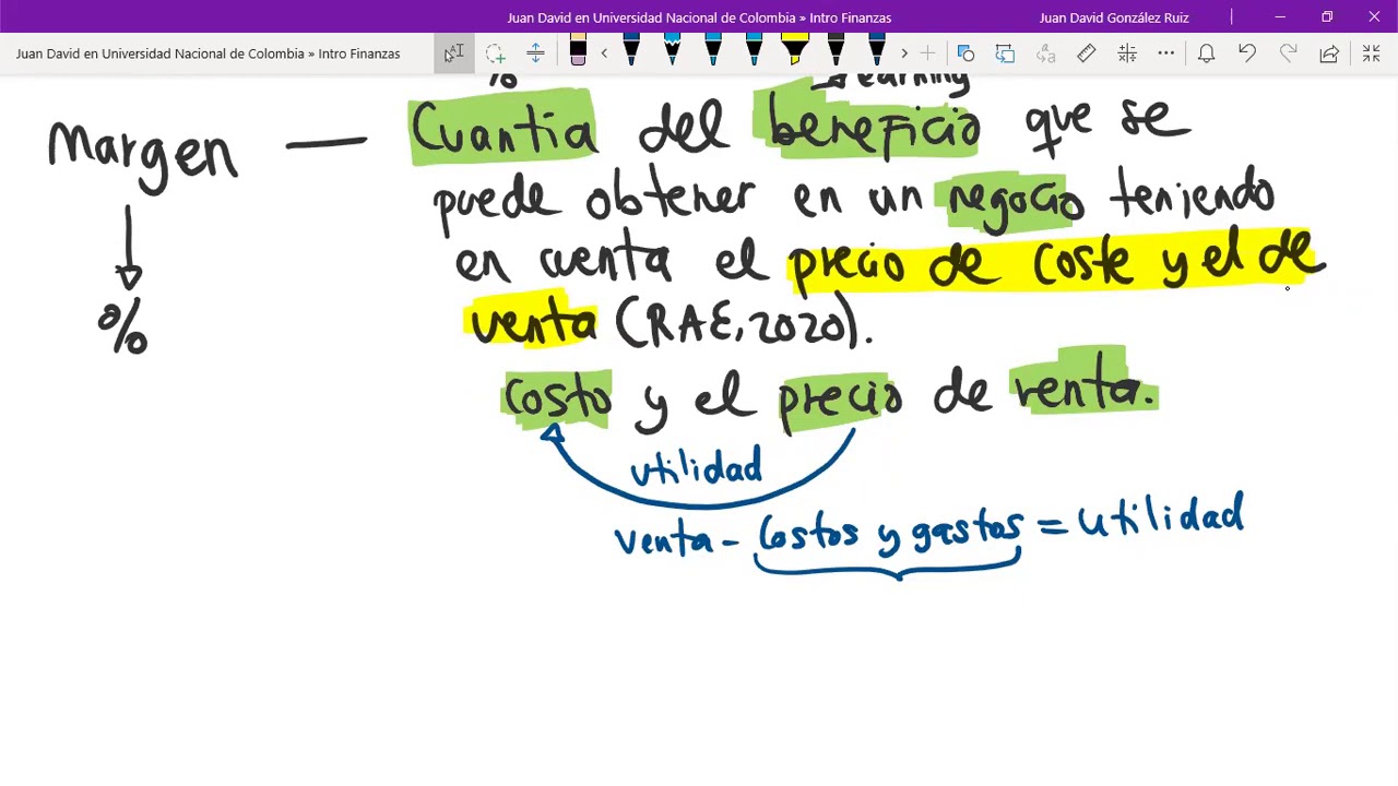 Parte 1 - Margen bruto, operativo y neto. #Finanzas - YouTube