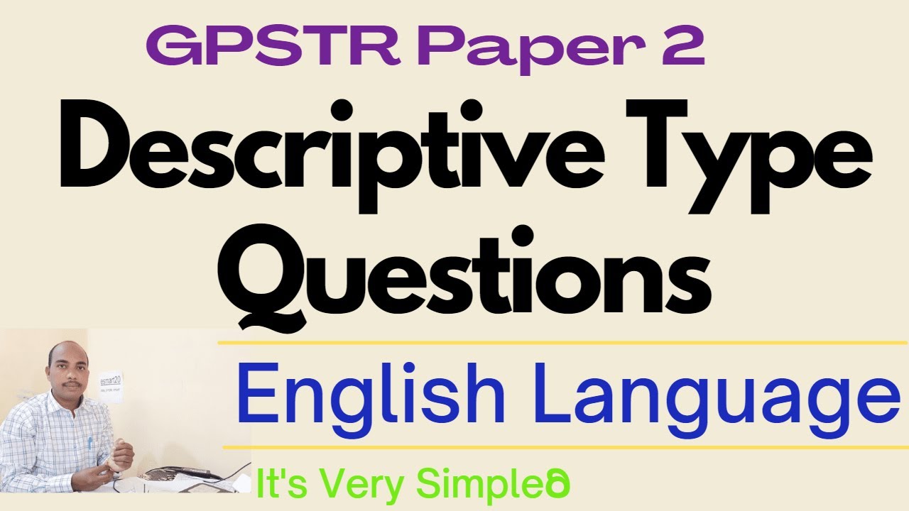 English Descriptive Type Questions | GPSTR Paper 2 | Writing Tips | CET ...