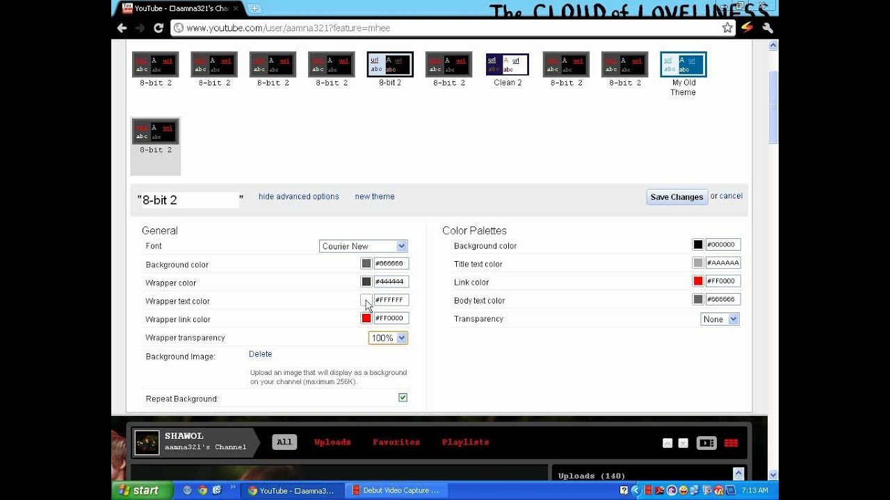 How to Change THEME & COLORS of Youtube Profile - YouTube