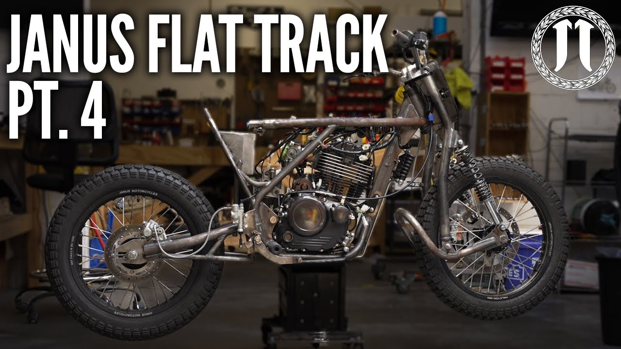 The soft assembly is complete! Flat Track Janus race bike build Part 4 ...
