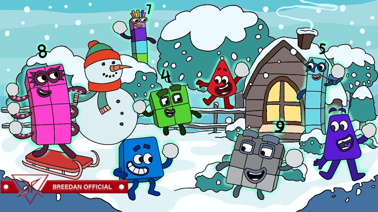Numberblocks and Colourblocks Snow Fight Every Day Fanmade Change ...