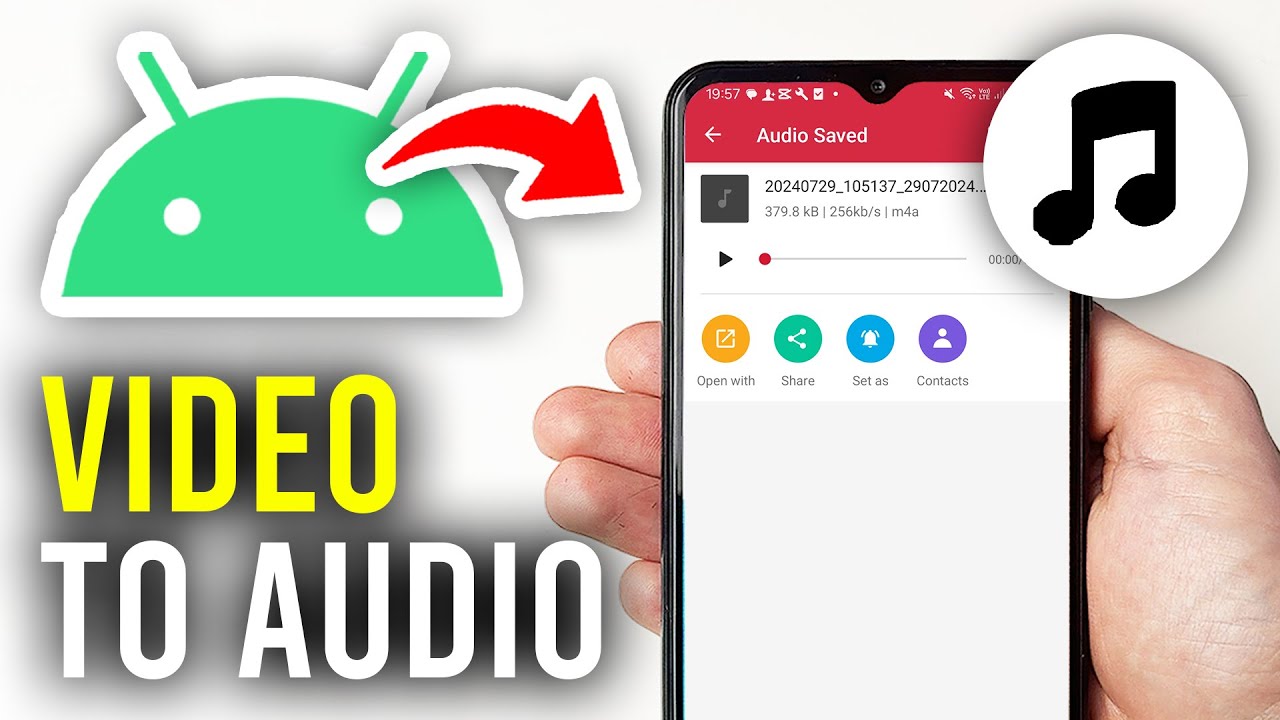 How To Convert Video To Audio On Android - Full Guide - YouTube