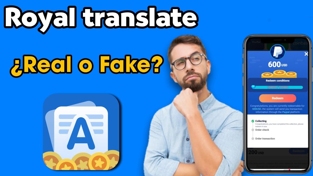 ROYAL TRANSLATE ES CONFIABLE? ROYAL TRANSLATE APP ES REAL O FAKE? - YouTube