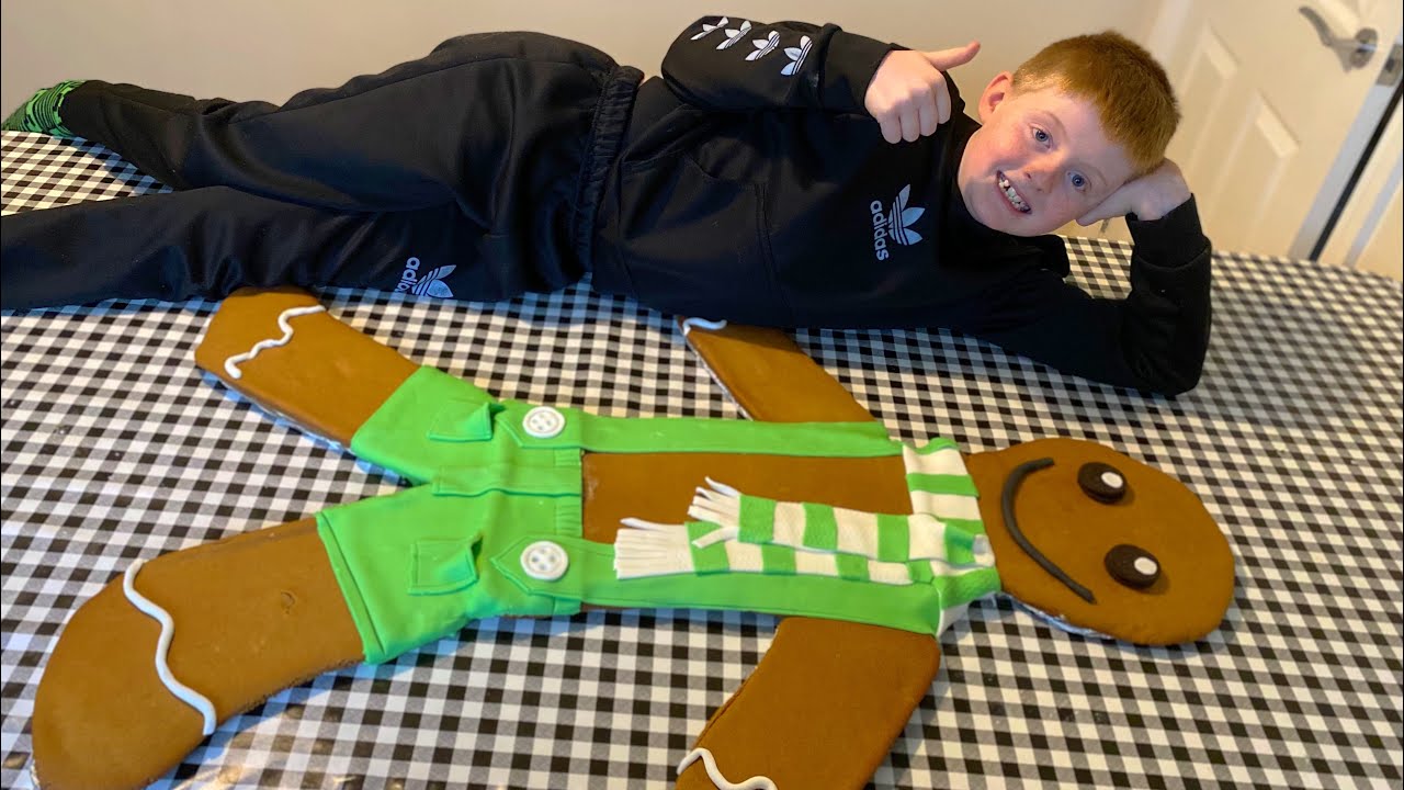 Biggest gingerbread man video made at home. A easy Christmas project to ...