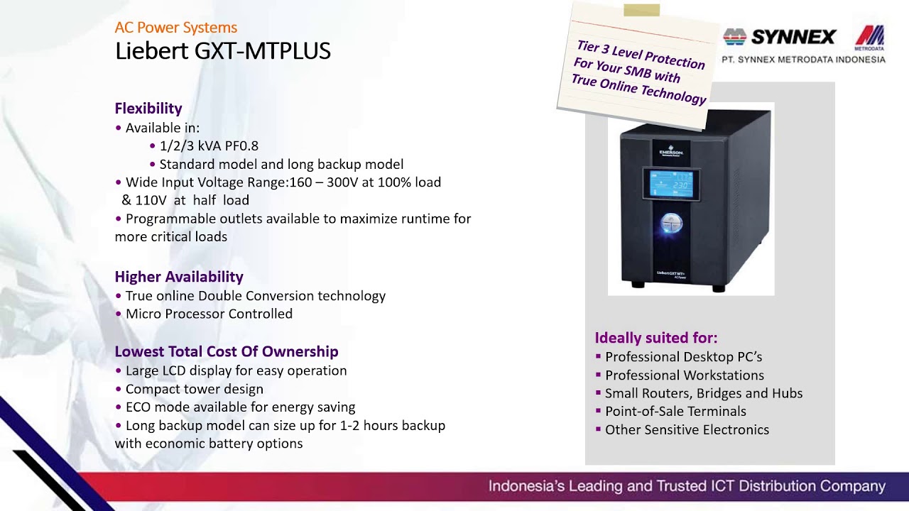 Vertiv - Liebert GXT MTPLUS Overview - YouTube