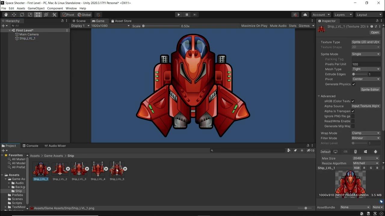 How to make Space shooter Game with Unity Tutorial# 10 Player Movement - YouTube