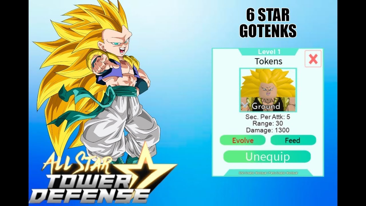 Tokens (Gotenks) Showcase | All Star Tower Defense - YouTube