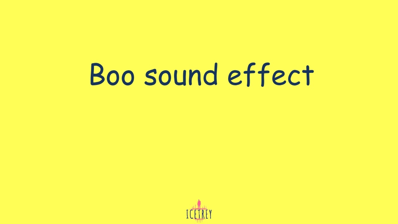 Boo sound effect - YouTube
