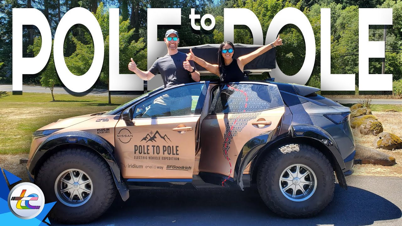 This Couple Are Setting New Records By Traveling Pole-To-Pole In A Nissan Ariya! - YouTube