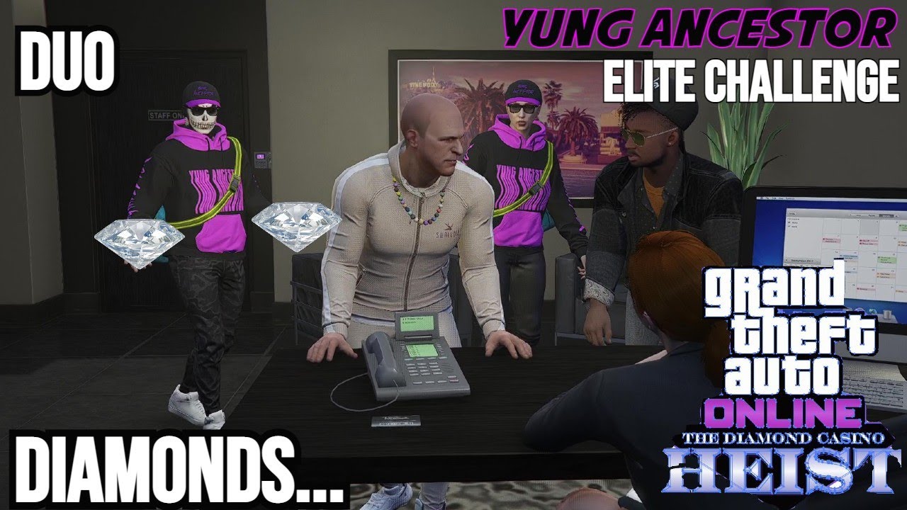 Diamond Casino Heist With Ray Tracing, Elite Challenge | Big Con Yung ...
