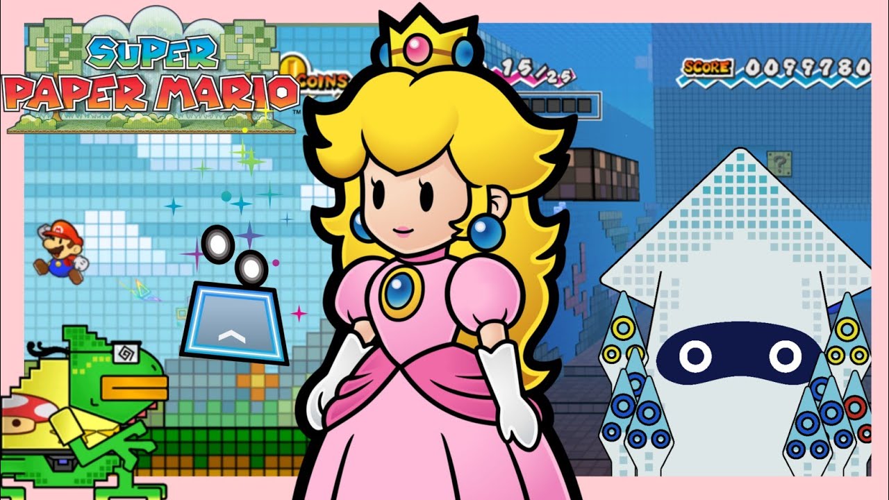Super Paper Mario Peach Gameplay#3 - YouTube