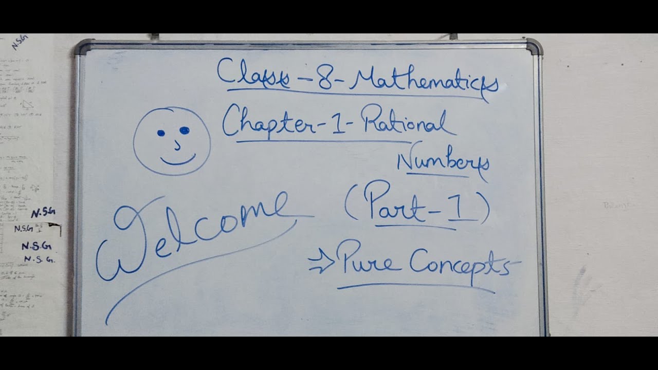 class 8th maths NCERT Chapter 1 RATIONAL NUMBERS (part 1) - YouTube
