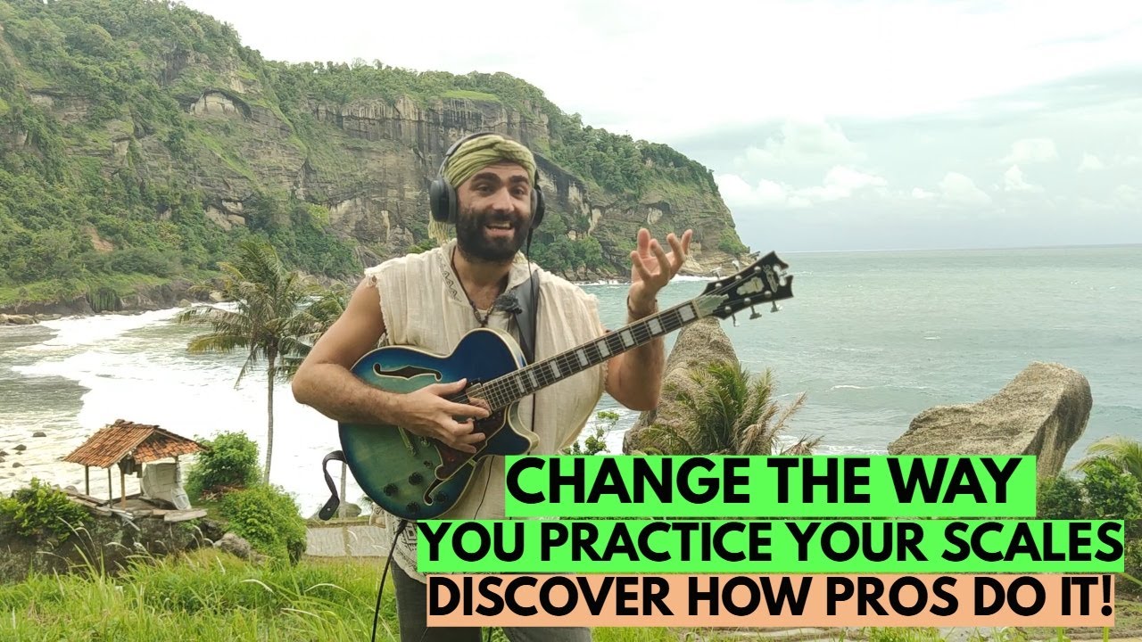Change the way you practice your scales...if you want to improvise ...
