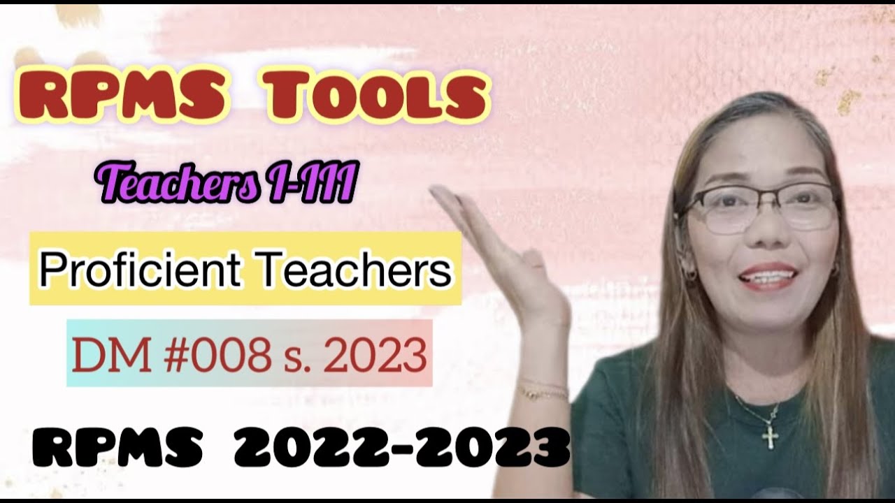 RPMS 2023 | RPMS Tool for Proficient Teachers | DM 008 s 2023 | # ...
