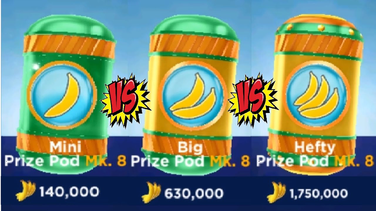 Minion Rush Mini Prize Pod Mk.8 Vs Big Prize Pod Mk.8 Vs Hefty Prize ...