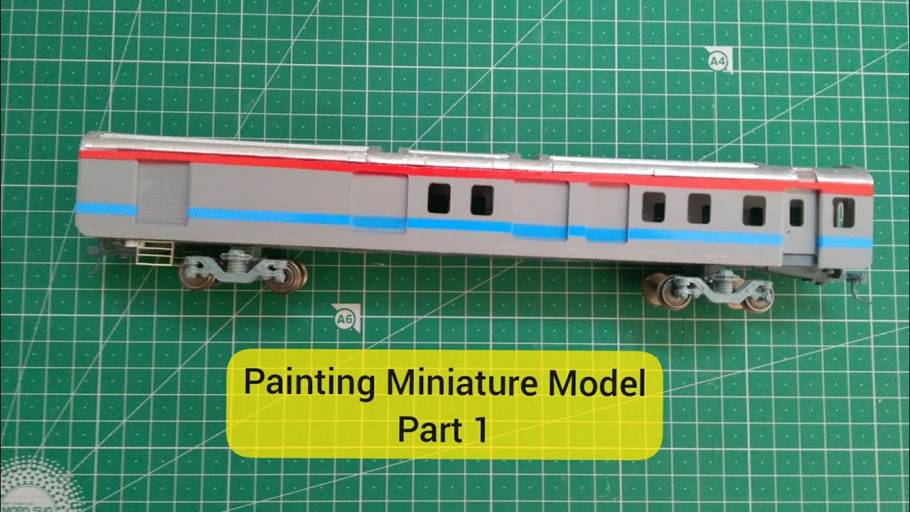 How To Paint Model Trains | Indian Train Model - YouTube