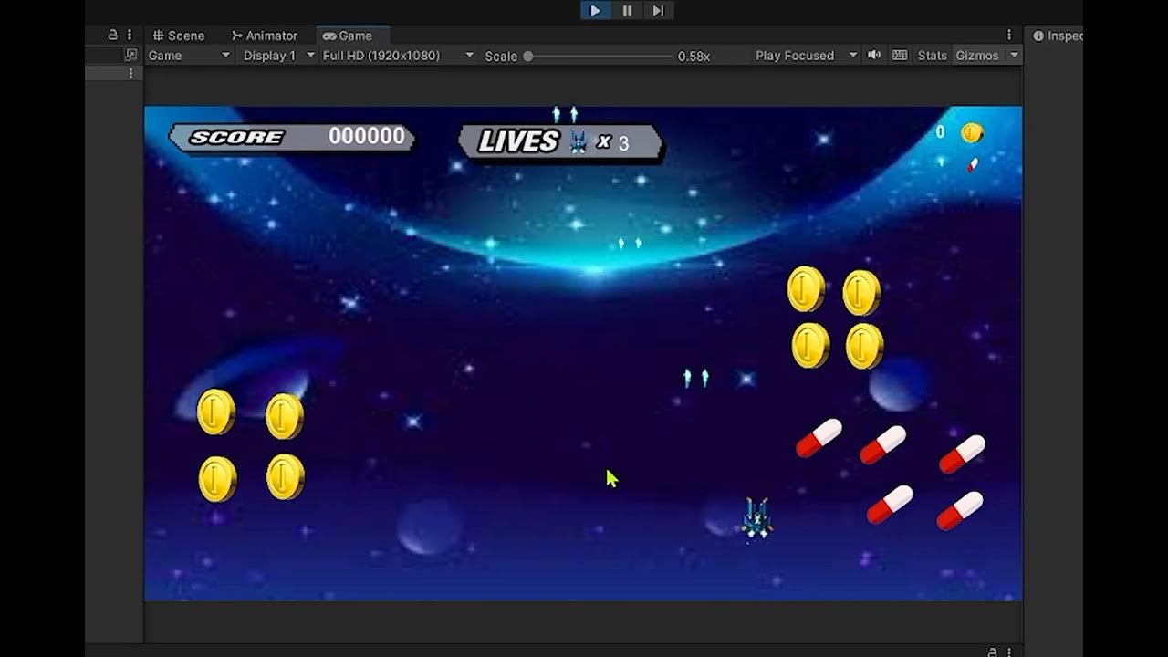 GAME SPACE SHOOTER | GAME 2D - YouTube
