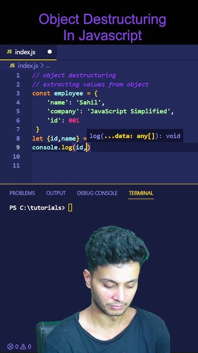 How To Use Object Destructuring In Javascript Javascript Interview Question 🔥 Javascript