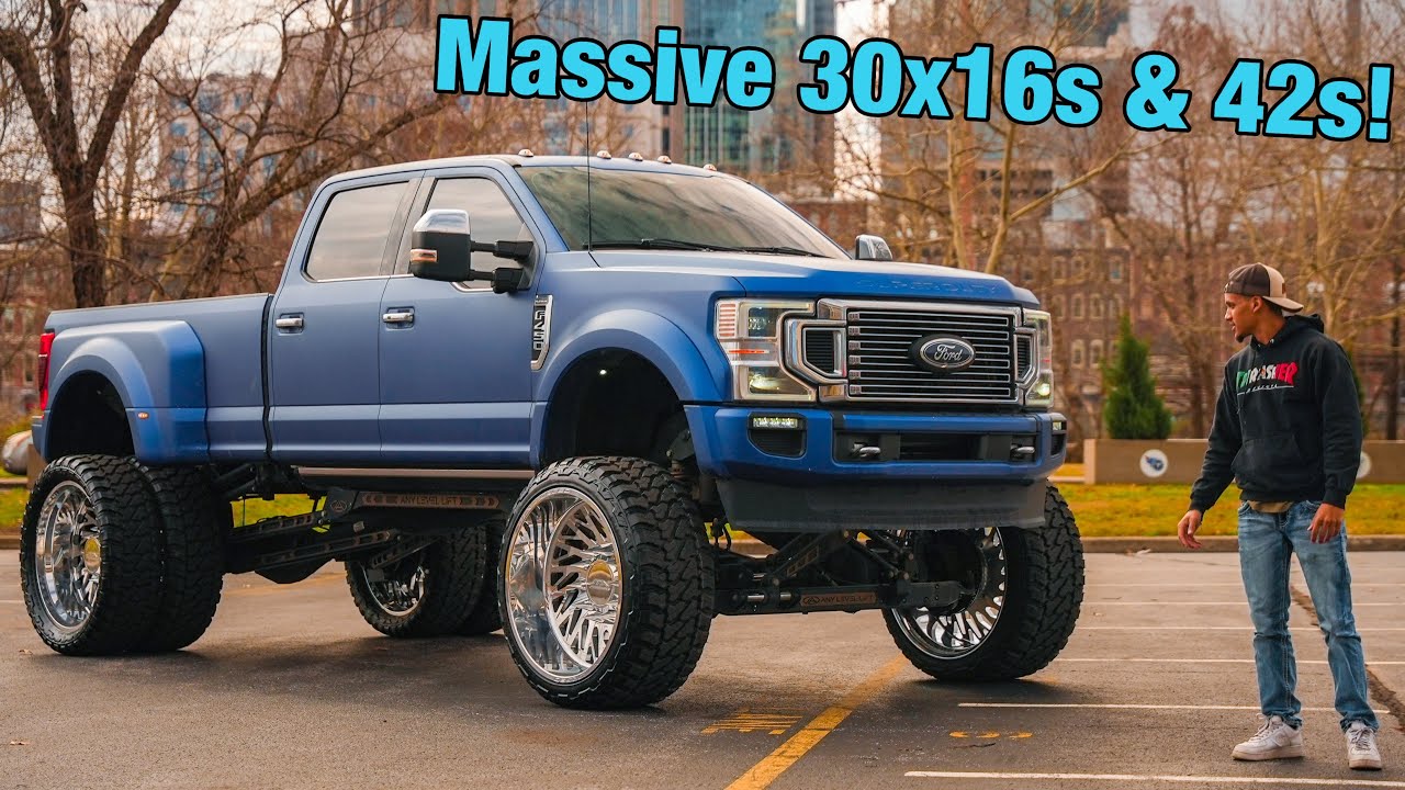Anylevel F450 Dually Gets $25,000 Wheels & Tires! - YouTube