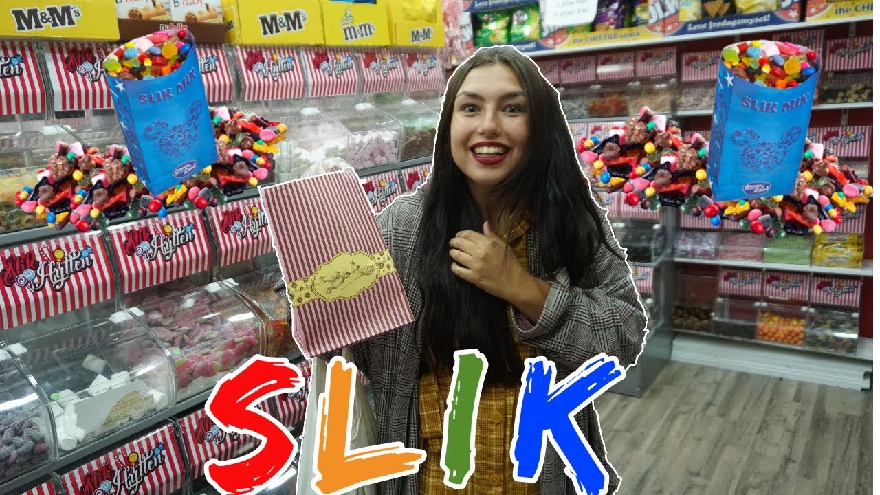 JEG PRØVER NY KÆMPE SLIKBUTIK - YouTube