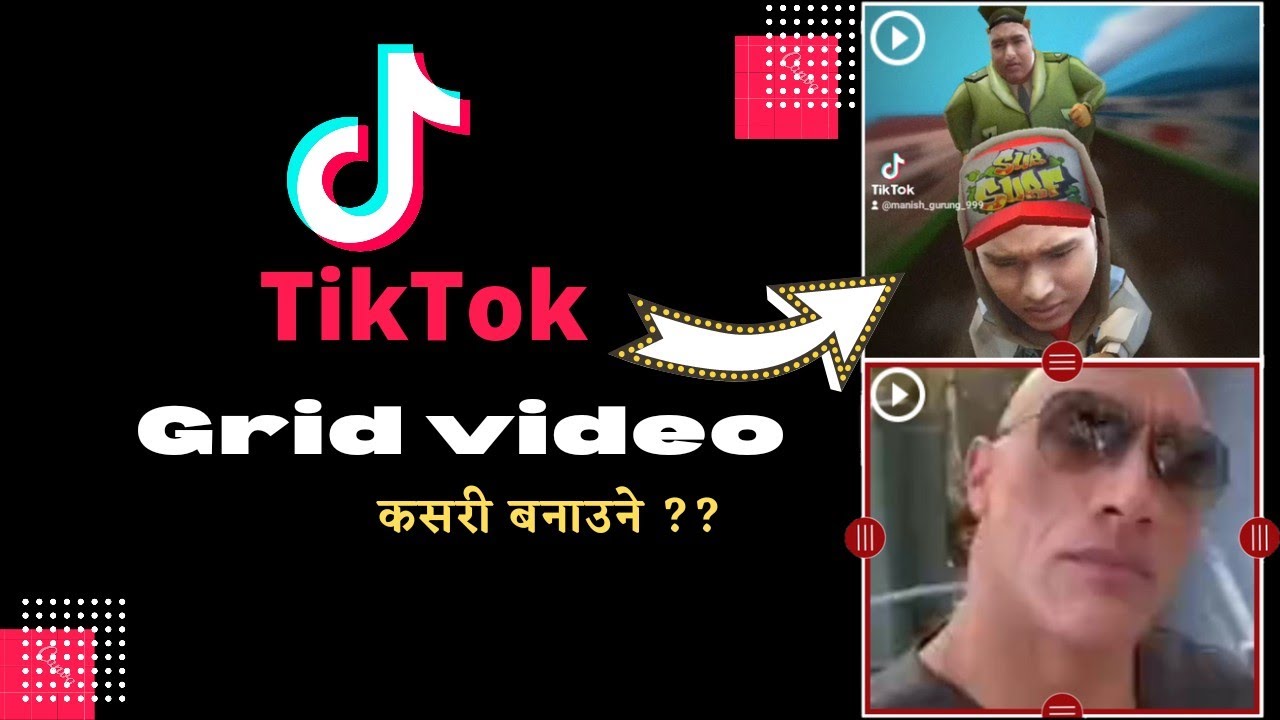 How to Make Grid Video for🔥 Tiktok ? mix dubble video । - YouTube