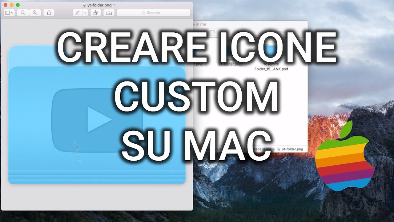 Come creare icone per le cartelle su mac OS X - Tutorial - YouTube