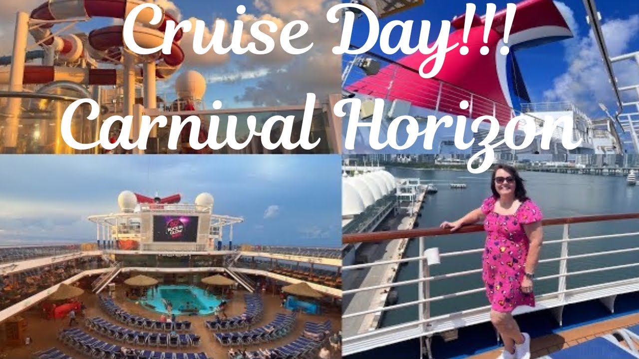 Carnival Horizon Cruise - Day 1 - Bye Bye Miami - Beautiful Views ...