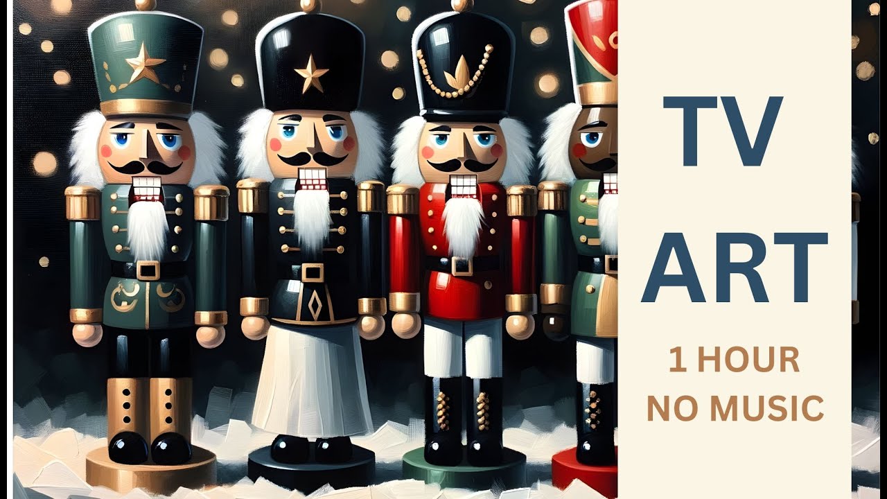Enchanted Nutcrackers | 4K Holiday Acrylic Art Screensaver for Cozy ...