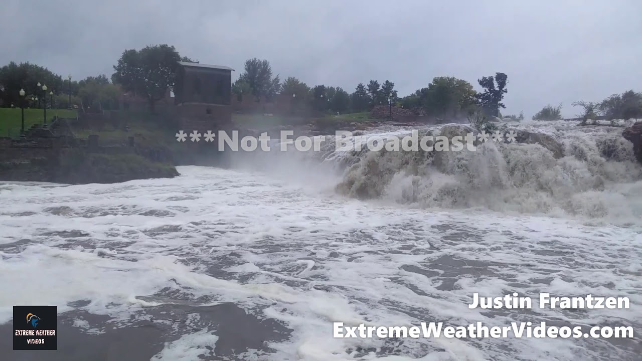 9-20-2018 Sioux Falls, SD Flooded Roads and Sioux Falls River Flooding ...