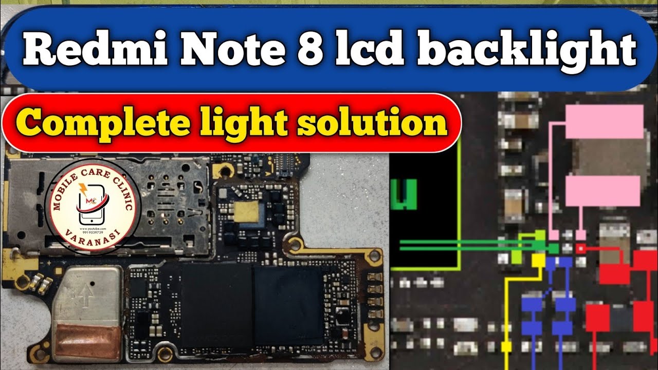 Redmi note 8 lcd backlight complete ways || redmi note 8 lcd light ways ...
