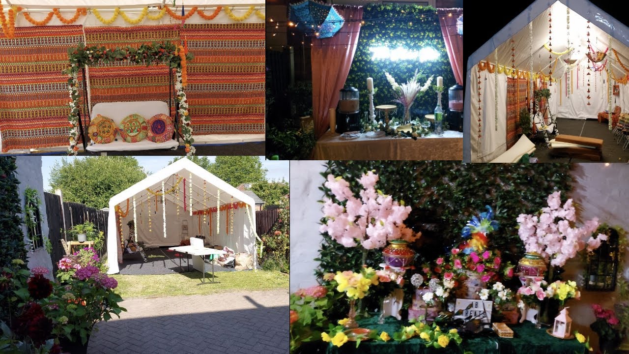 Dholki Decoration in My Garden | Dholki Decorations at Home | Dholki ...