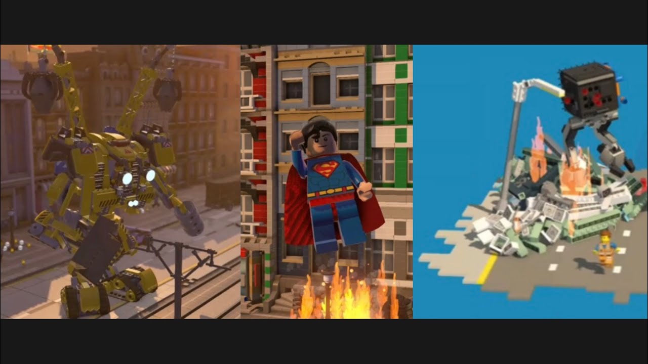 LEGO Movie: Attack On Bricksburg Xbox Gameplay - YouTube