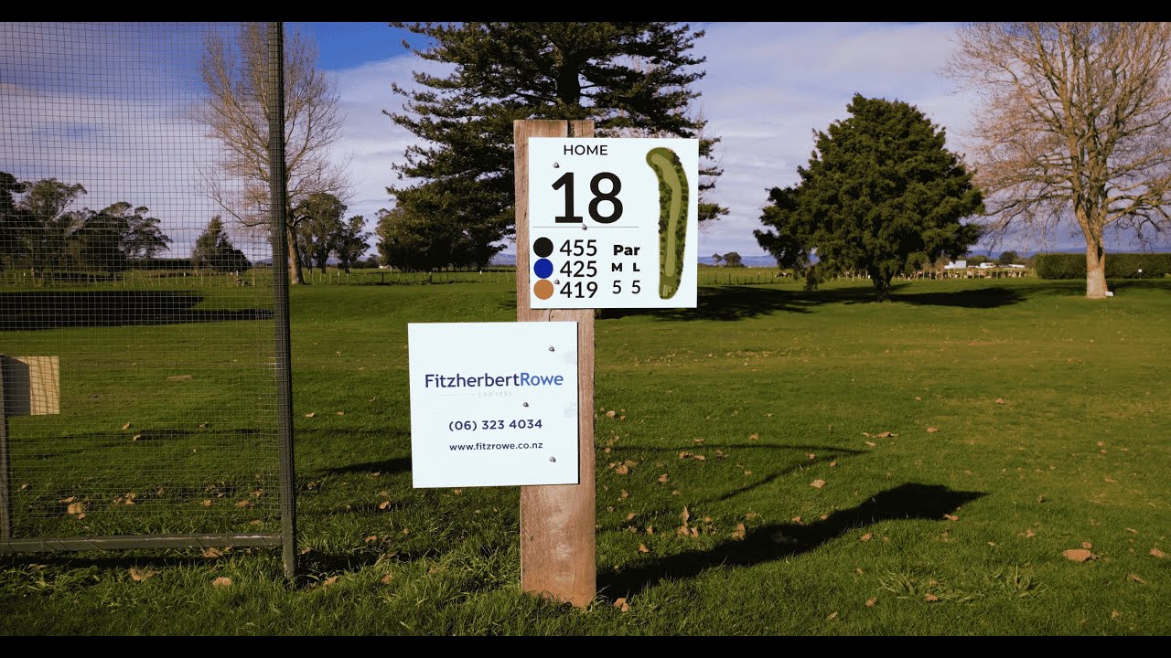 Hole 18 - Feilding Golf Course - YouTube