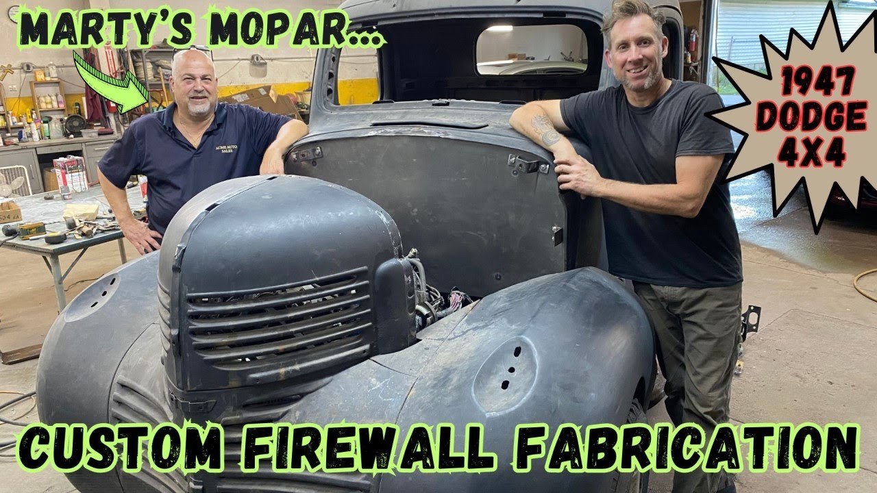 Custom Firewall FABRICATION for Marty's Mopar, a 1947 Dodge Truck ...