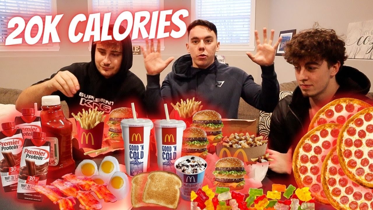 20,000 CALORIE CHALLENGE! - YouTube